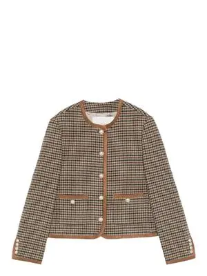 DUNST Wool Tweed Jacket Brown