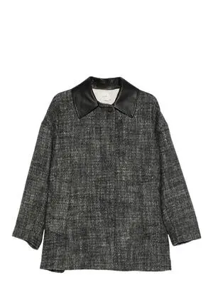 DUNST Wool Tweed Jacket Grey