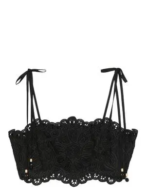 Zimmermann Rhiannon Embroidered Corset - Black