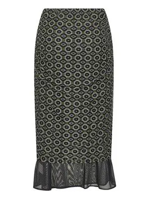 Dries Van Noten Printed Skirt - Green