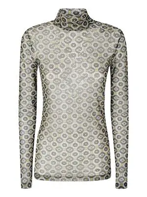 Dries Van Noten Hoyser Printed Top - Green