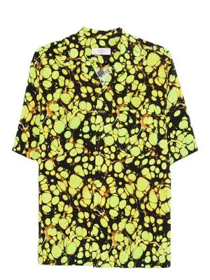 Martine Rose Bowling Shirt With Print - Green
