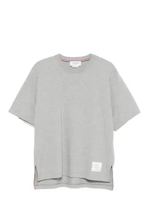 Thom Browne Oversized S/s Tee In Jersey - Grey