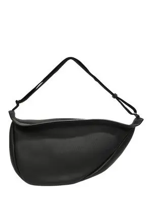 THE ROW Large Leather Crossbody Bag - Black