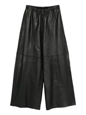 ALYSI Leather Wide-Leg Trousers
