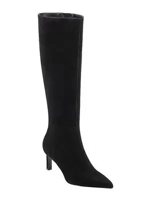 MARC FISHER LTD. Eva Boots - Black Suede