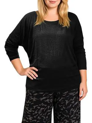 STANDARDS & PRACTICES Batwing Sleeve Top - Black