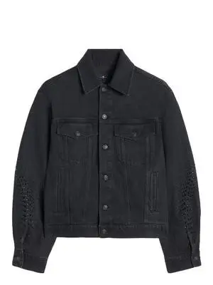 7 For All Mankind Twisted Trucker Jacket - Denim