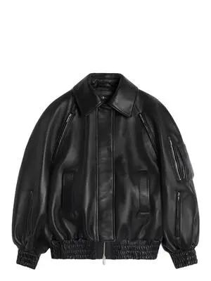 7 FOR ALL MANKIND Leather Bomber Jacket