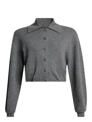 Dries Van Noten Tigre Cashmere Cardigan Dkgray