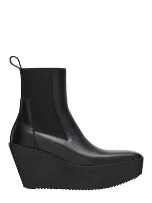 Rick Owens Platform Beatle Boots - Black
