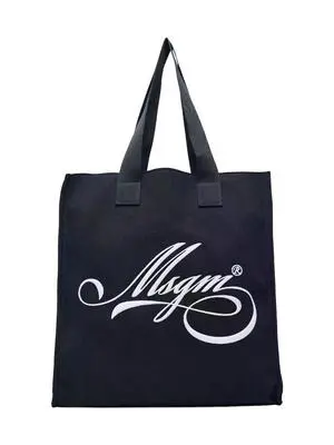 MSGM Logo-print Tote Bag - Black
