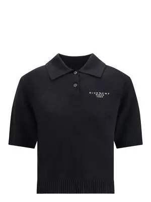 Givenchy Short-sleeve Logo Polo Top - Black