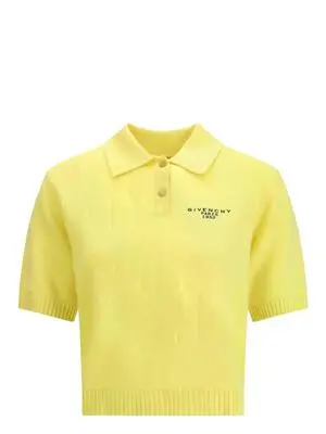 Givenchy Short-sleeve Logo Polo Top - Yellow