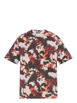 A BATHING APE Camouflage-print T-shirt - Red