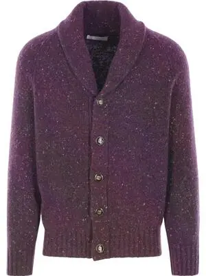 Brunello Cucinelli Shawl-collar Cardigan - Purple