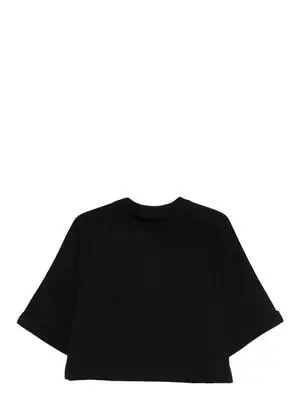 Marc O'polo Raglan-sleeve Cropped T-shirt - Black
