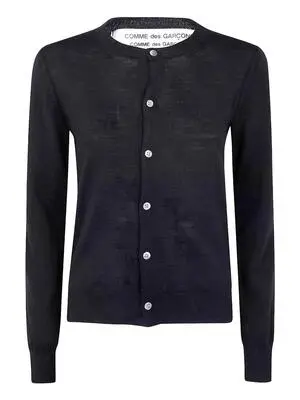 Comme Des Garçons Wool Cardigan - Black