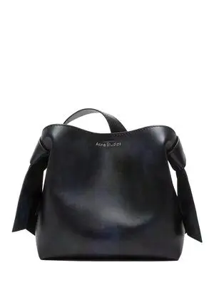 Acne Studios Knot-detail Leather Shoulder Bag - Black