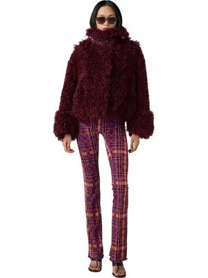 Diane Von Furstenberg Natalia Reversible Coat - Bordeaux