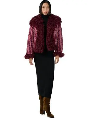 Diane Von Furstenberg Natalia Quilted Reversible Coat - Bordeaux