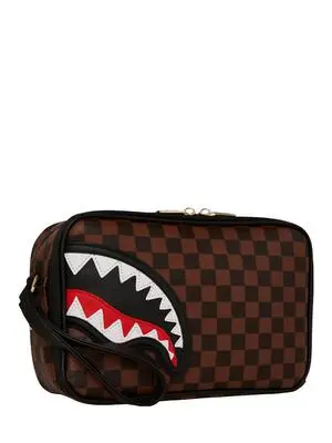 SPRAYGROUND Sawtooth Sharks In Paris Toiletry Brick - Brown