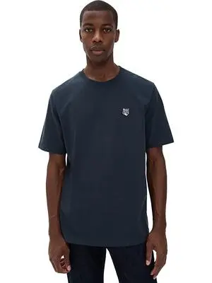 Maison Kitsuné Grey Fox Head Patch Comfort Tee - Classic Navy