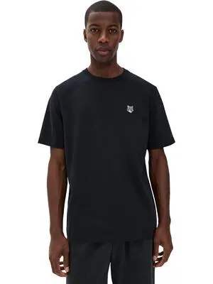Maison Kitsuné Grey Fox Head Patch Comfort Tee - Black