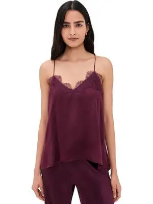 Cami Nyc Racer Charmeuse Camisole - Blackberry