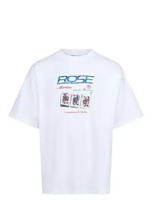 Martine Rose Oversized Tee Playing Cards - White