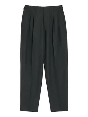 LEMAIRE Pleated Trousers - Black