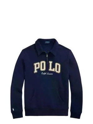 Polo Ralph Lauren Logo-embroidered Half-zip Sweatshirt - Blue