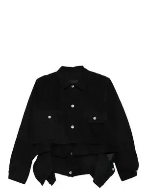 Sacai Layered Denim Jacket - Black