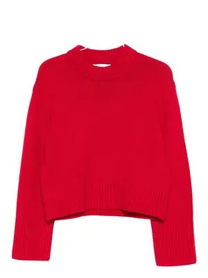 LISA YANG Ribbed Crewneck Wool Sweater