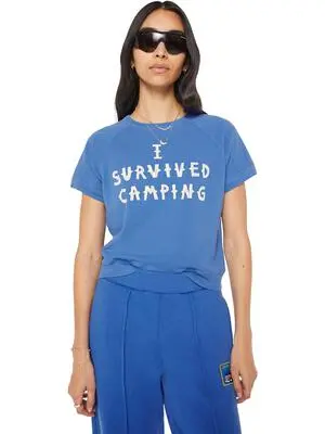 MOTHER The Short Sleeve Concert I Survived Camping Top - Blue