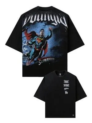YOUNGLA X Superman Huge Tee Shirt Of Stee Shirtl - Man Of Steel