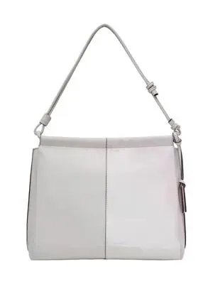 JOY GRYSON Knotted-handle Leather Shoulder Bag - White