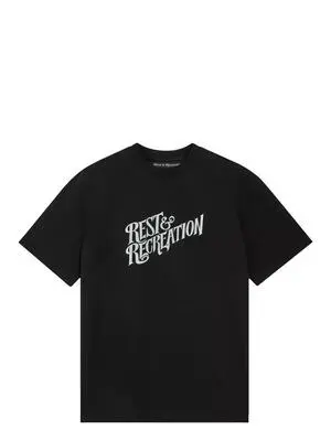 REST&RECREATION Logo-print T-shirt - Black