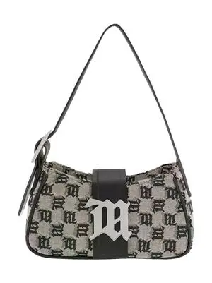 MISBHV Monogram Jacquard Mini Bag - Grey