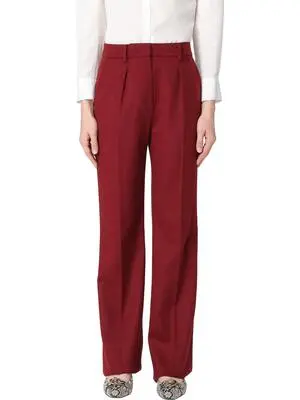 Max Mara Wide Leg Trousers Red