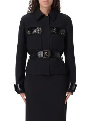 Elisabetta Franchi Belted Jacket - Black