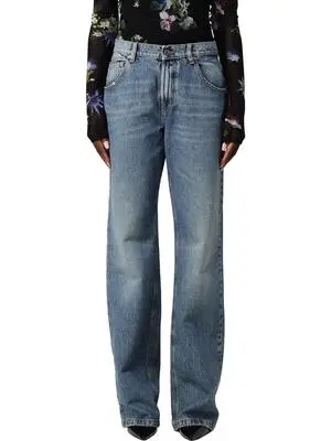 Blumarine Straight Leg Jeans - Ice