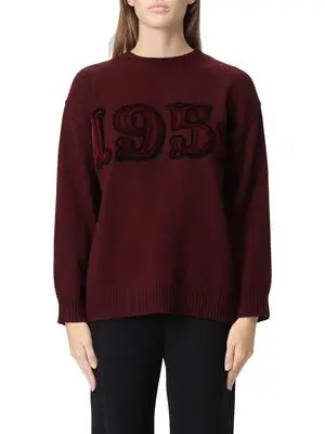 Max Mara 1951 Wool And Cashmere Crewneck Sweater - Cherry