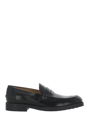 TOD'S Leather Loafers - Black