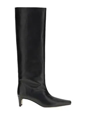 Staud Leather Boots Black