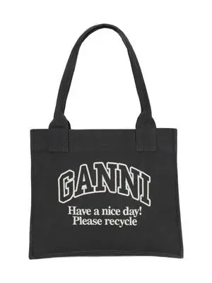 GANNI Tote Bag - Charcoal