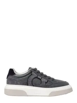 FERRAGAMO Lace-up Sneakers - Grey