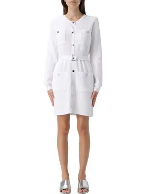 Liu Jo Buttoned Dress - White