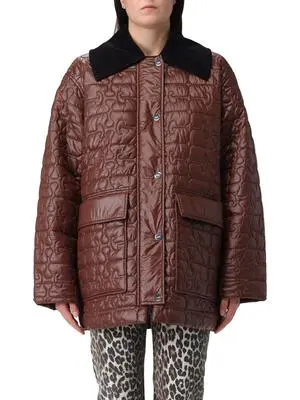 GANNI Quilted Jacket - Brown