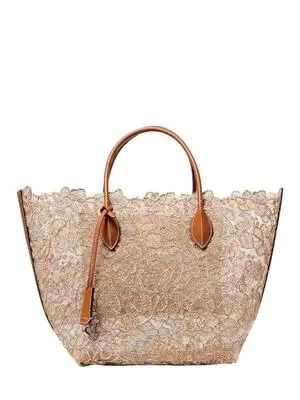 Ermanno Scervino Embroidered Tote - Ecru